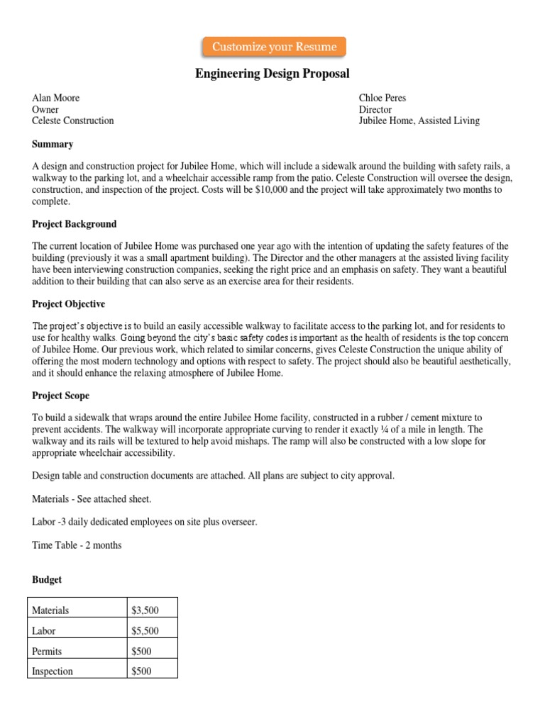 Engineering Design Proposal | PDF | Accessibility | Copyright