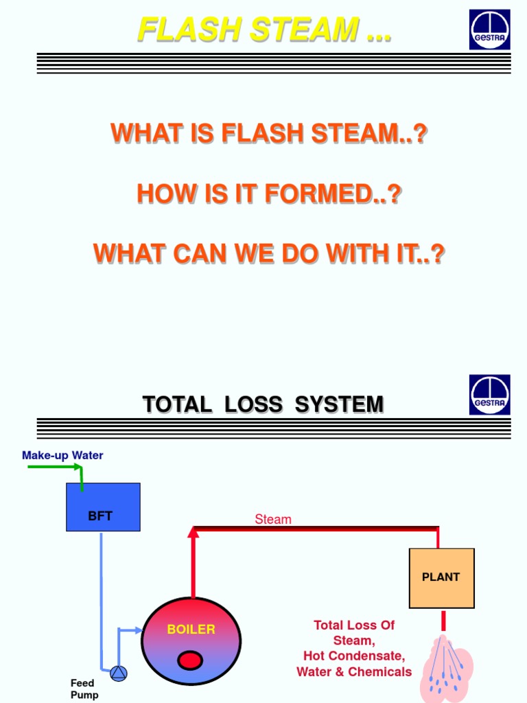 Flash Steam Recovery and Utilization | PDF | Steam | Boiler