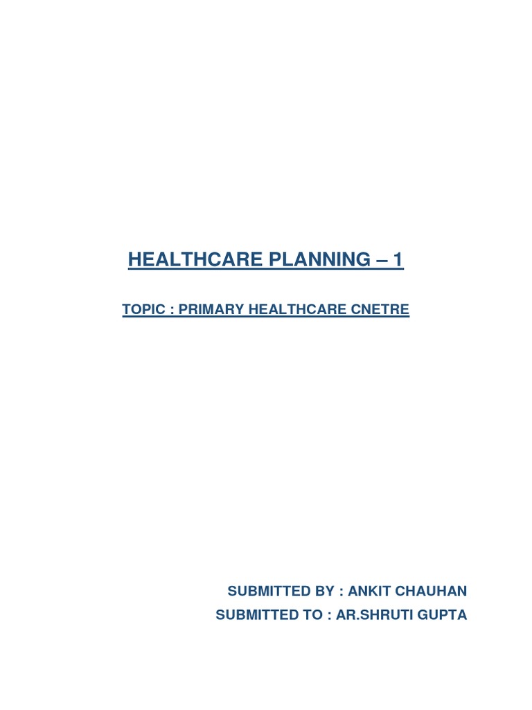 Primary Health Care Centre Pdf Health Care Public Health