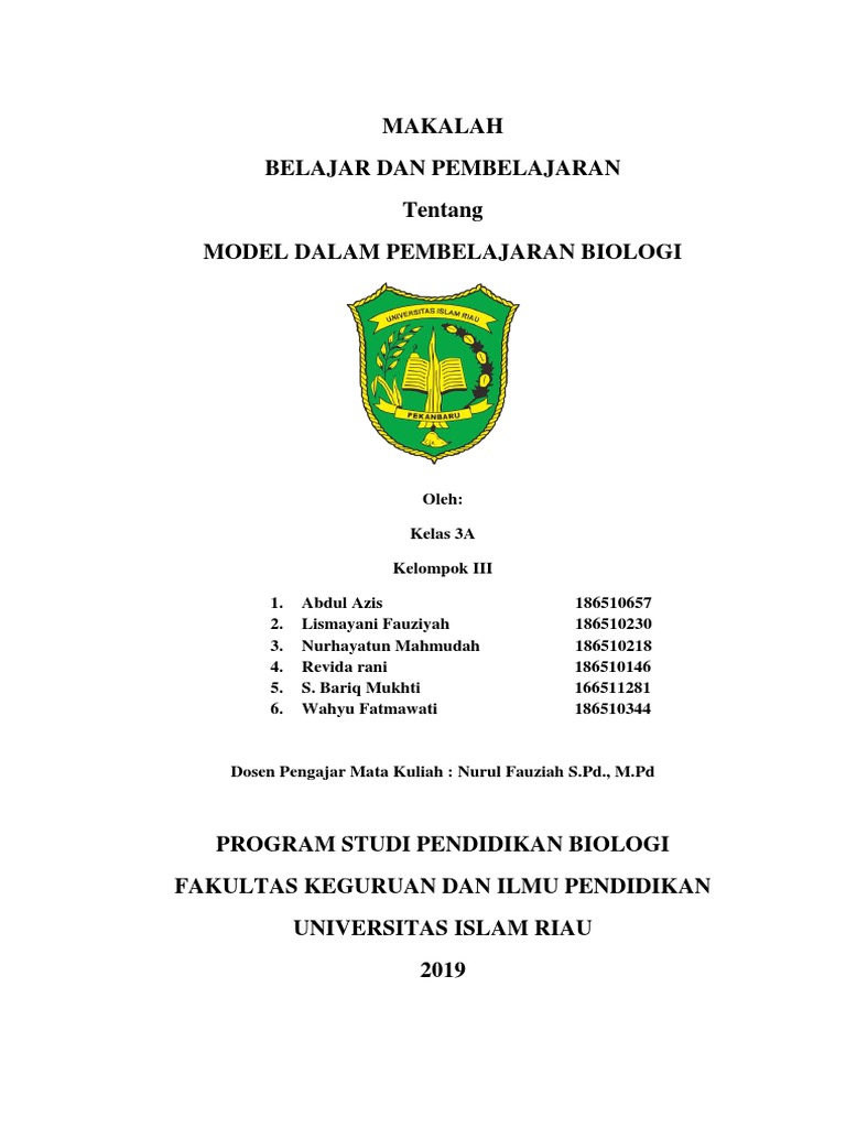 Model Pembelajaran Biologi | PDF