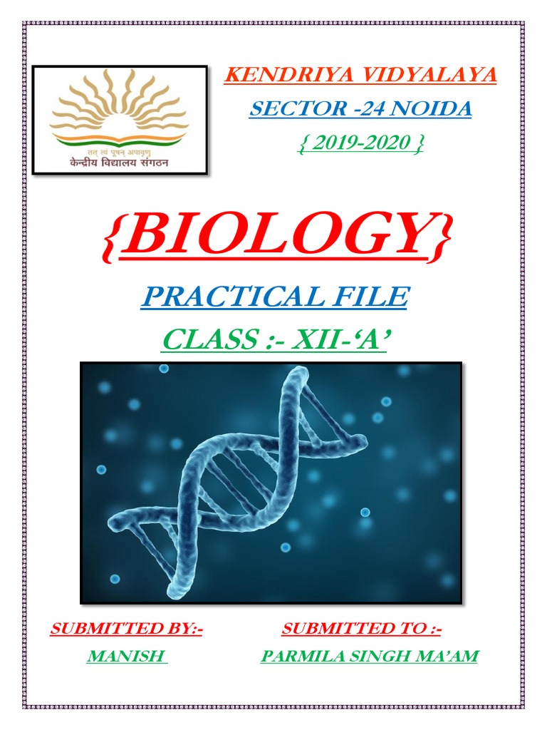 Biology: Practical File | PDF