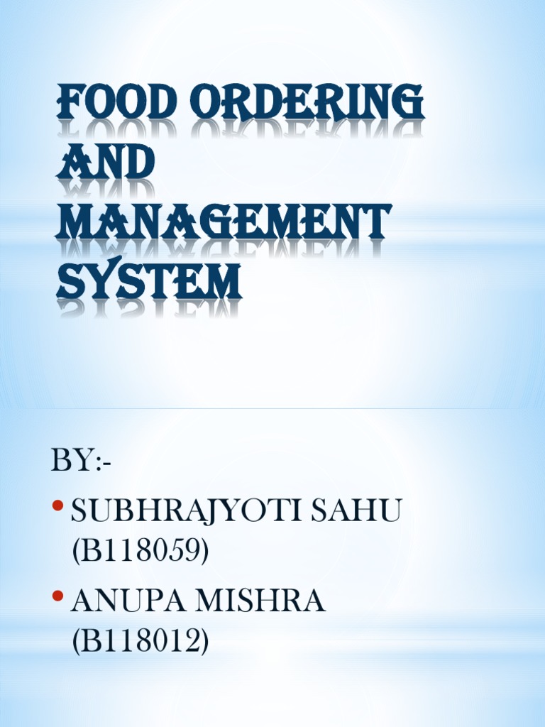 C++ Food Ordering System Overview | PDF | Computers | Technology ...