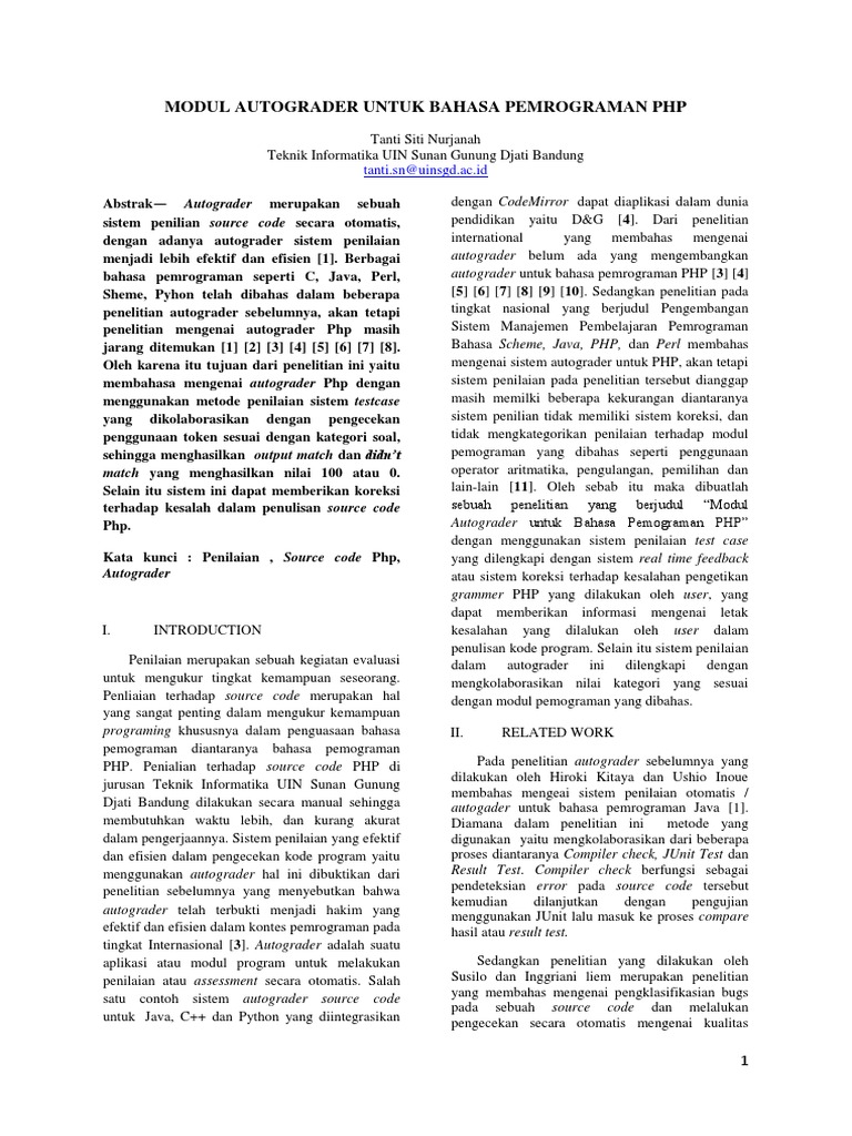 Modul Autograder untuk PHP Efisien | PDF | Komputer