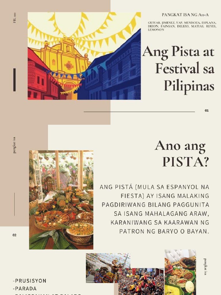 Filipino Pista at Festival Final Tyl Tyguys | PDF