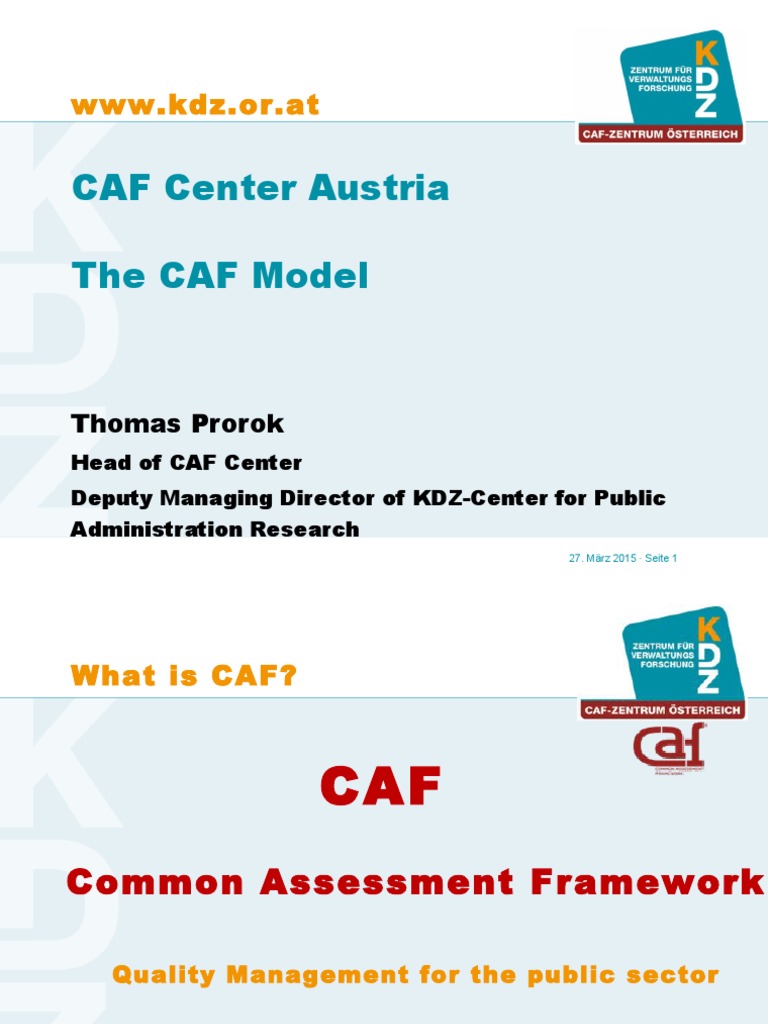 CAF The CAF Model | PDF | Leadership | Economies
