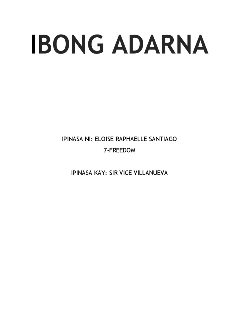 Ibong Adarna G 17 | PDF