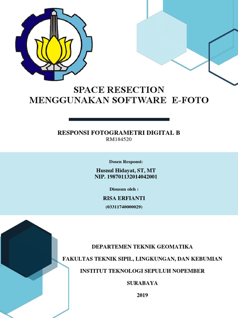 Teknik Space Resection dengan E-FOTO | PDF | Komputer | Teknologi ...