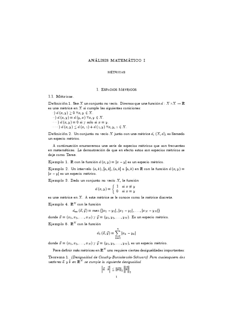 A | PDF | Norma (Matemáticas) | Espacio métrico