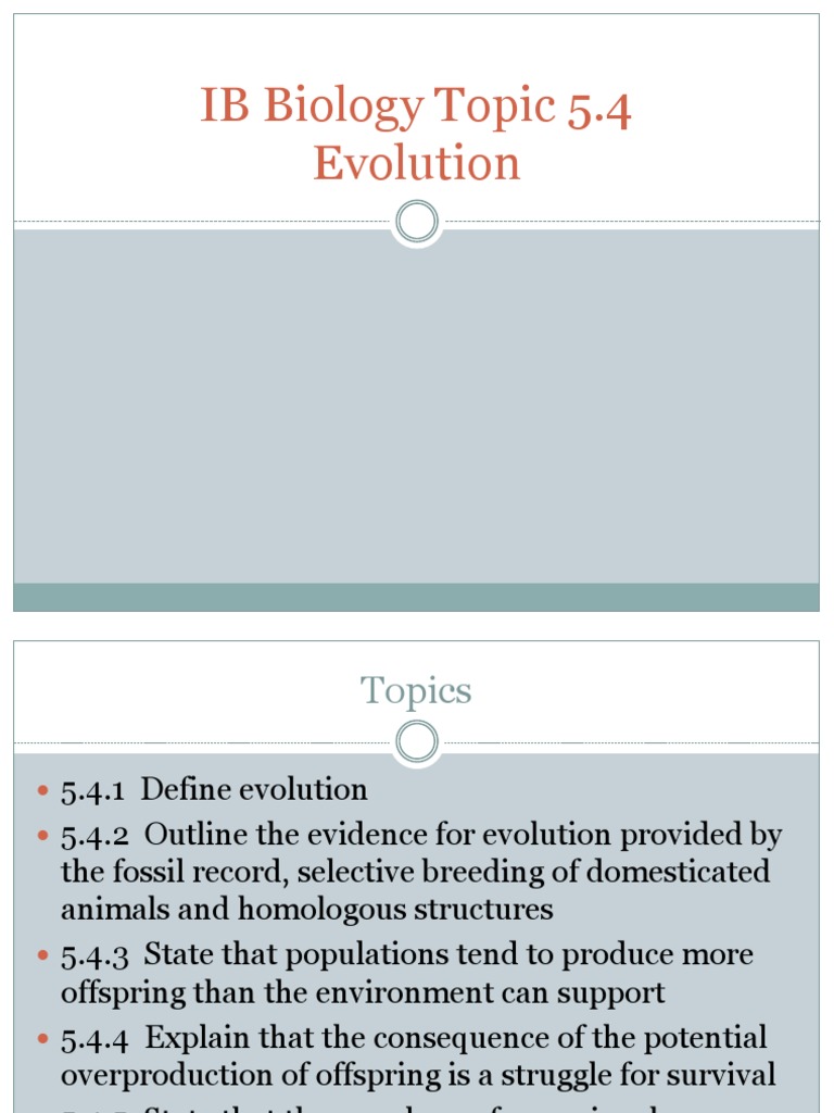IB HL Biology 5.4 Notes | PDF | Reproduction | Genetic Diversity