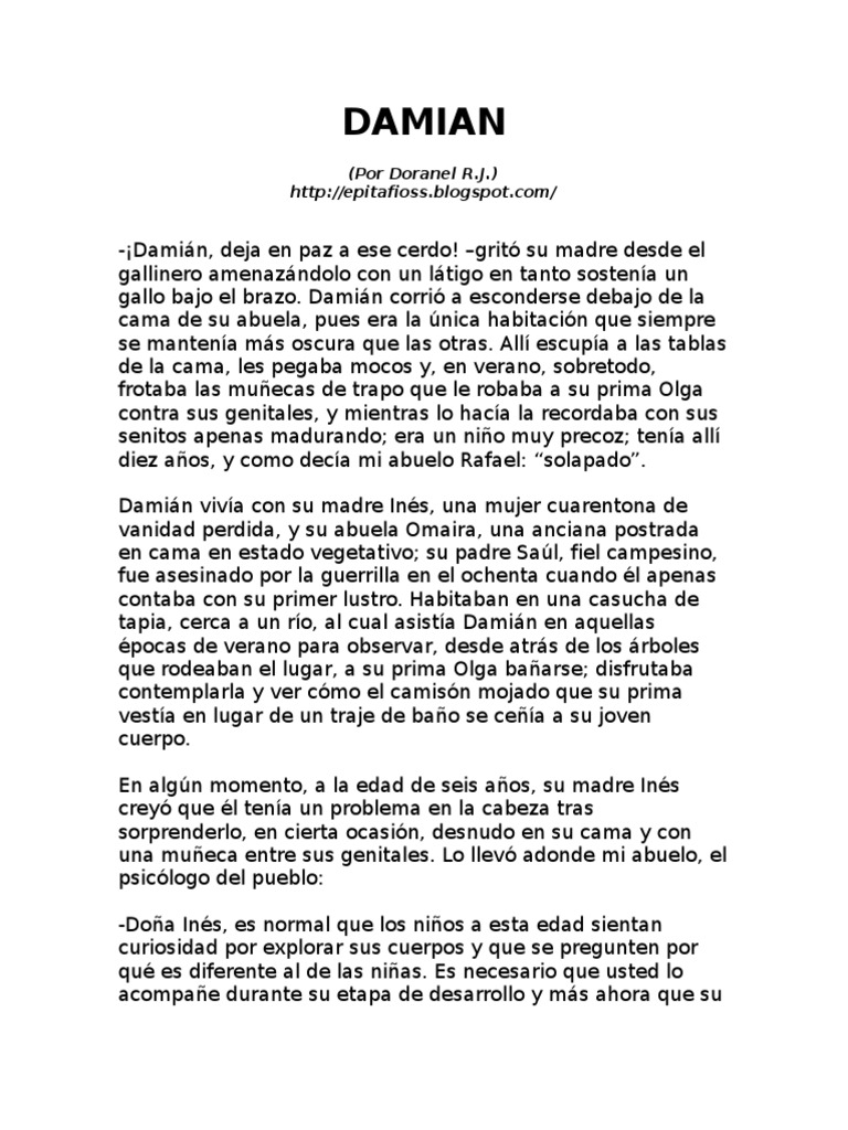 Cuento Damian. | PDF