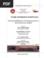 Work Immersion Highlights BK | PDF | Learning | Behavior Modification