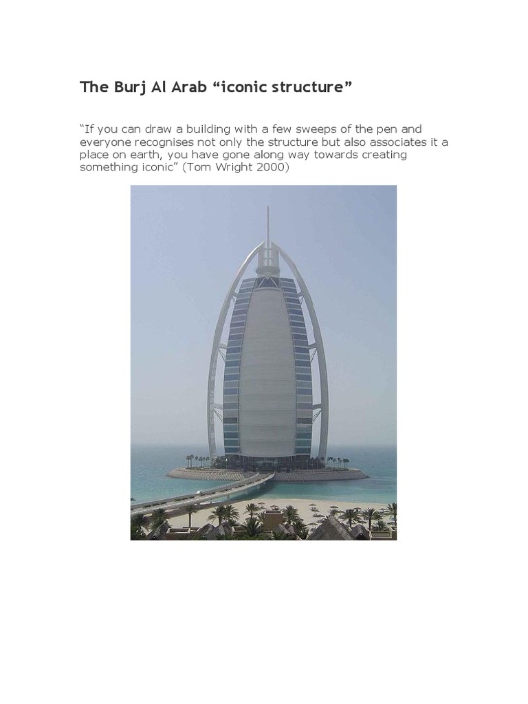 The Burj Al Arab Iconic Structure | PDF