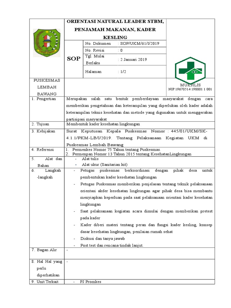 SOP Natural Leader | PDF