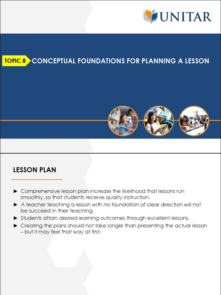 Topic 8 Conceptual Foundations For Planning A Lesson | PDF | Lesson ...