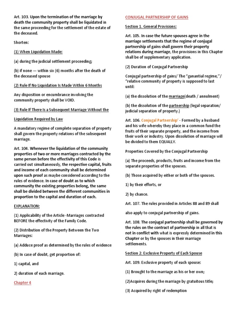 PFR Article 103 - 257 | PDF | Marriage | Annulment