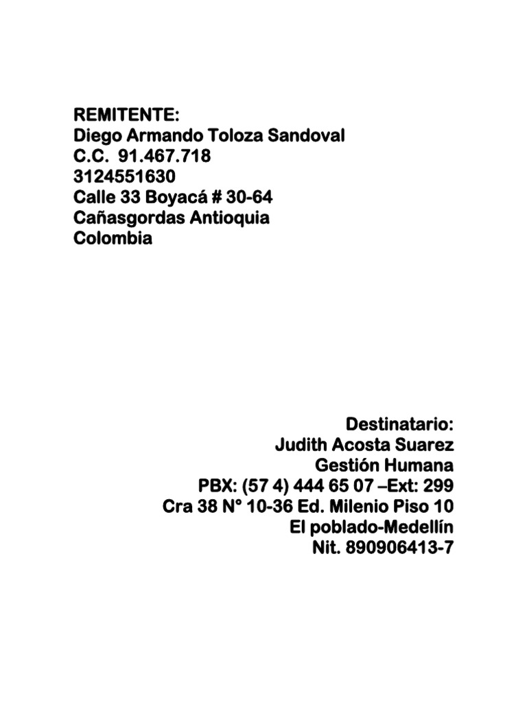 Rotulo de Envios | PDF