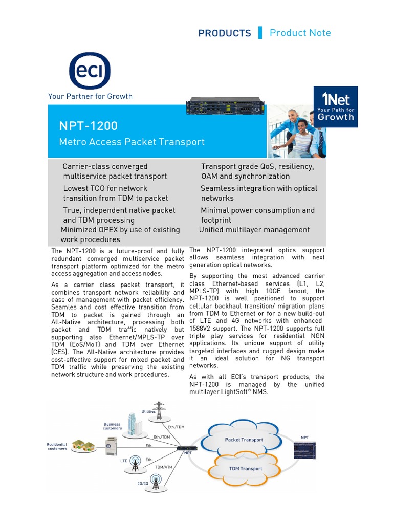 Eci NPT 1200 | PDF | Network Architecture | Computer Network