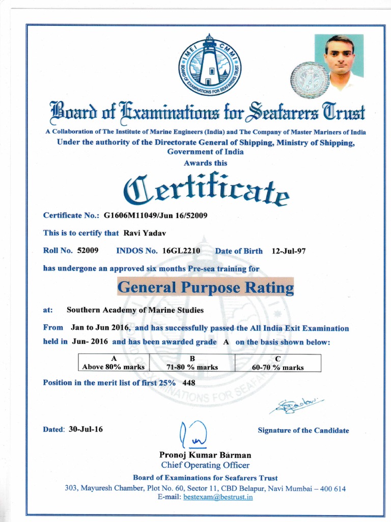 GP Certificate | PDF