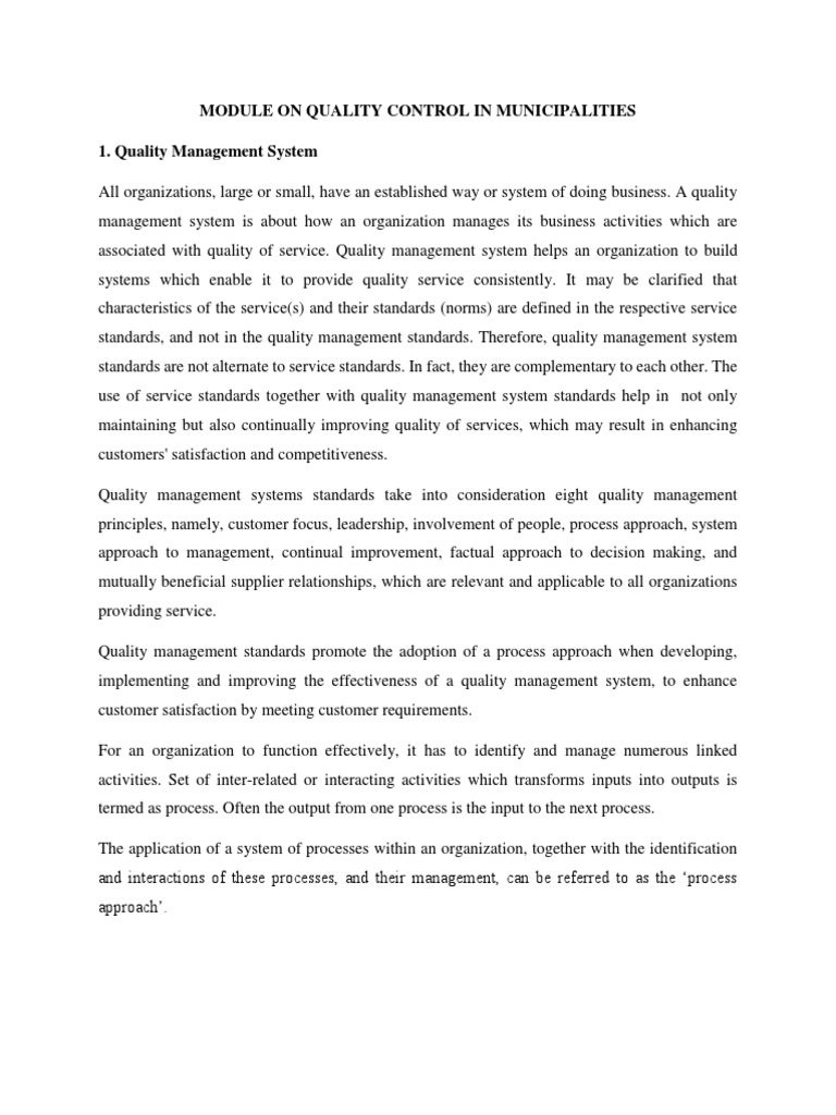 Quality Control | PDF | Quality Management | Quality Management System