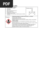 Pictogramas de Labo 1 | PDF | Oxígeno | Cloroformo