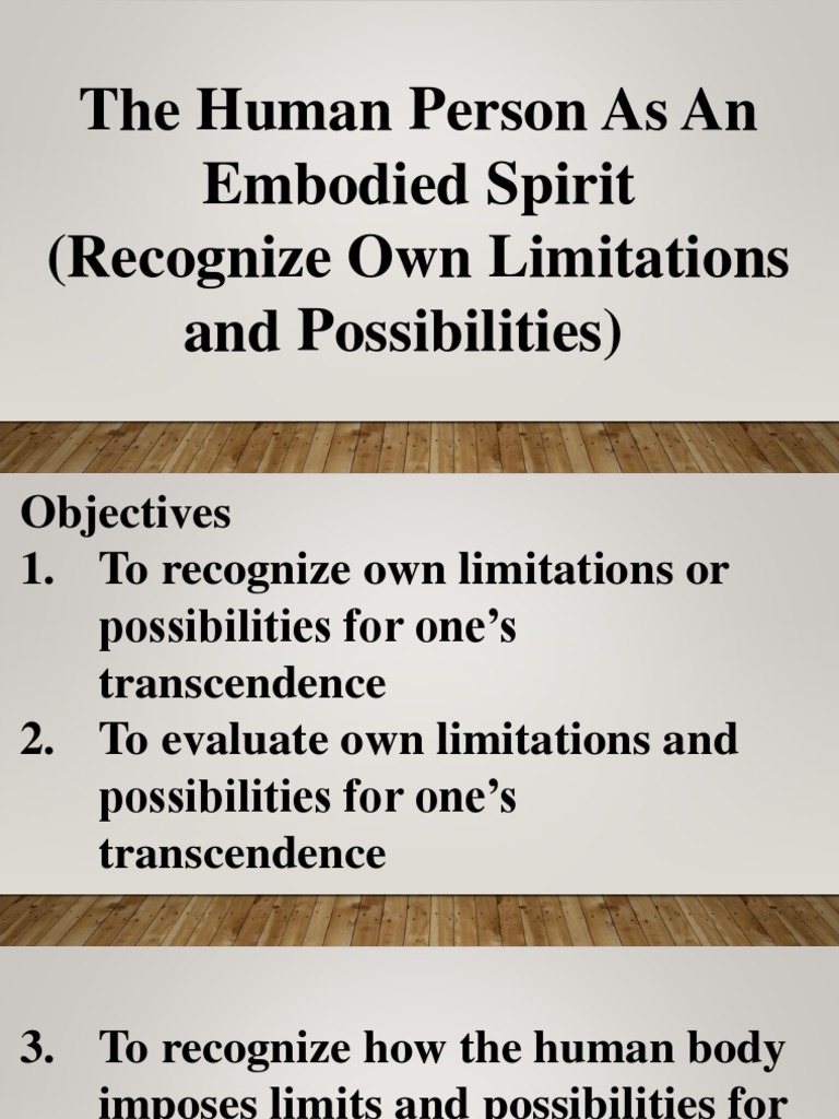 The Human Person As An Embodied Spirit | PDF | Gautama Buddha | Soul