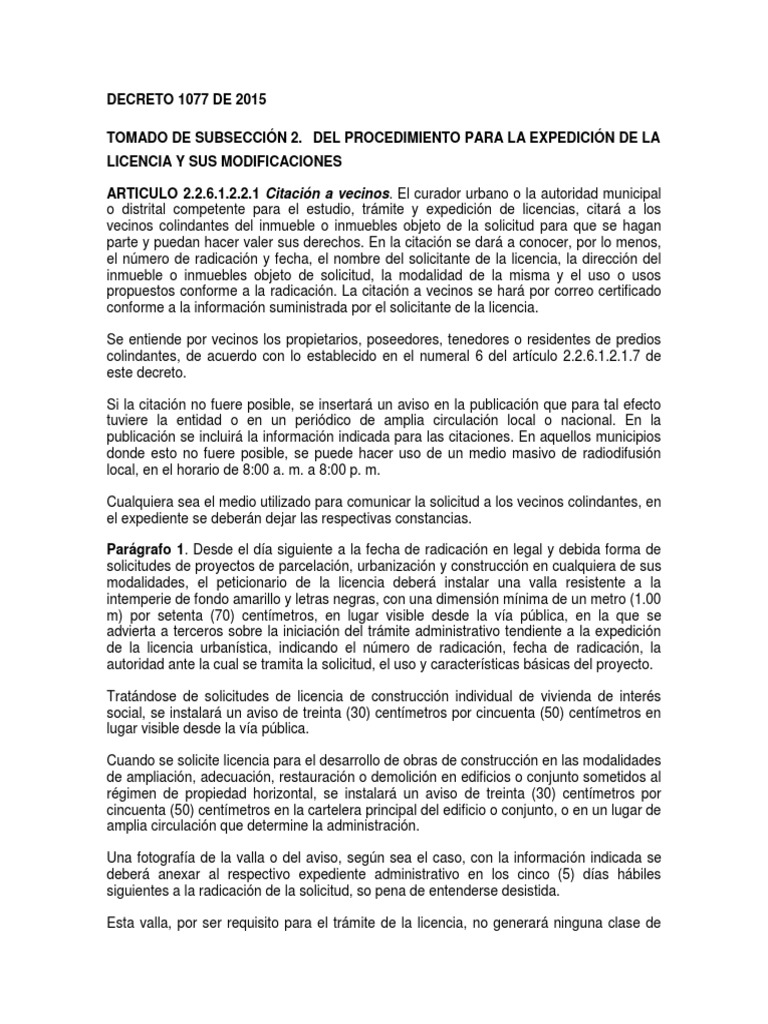 Norma de Vecinos Colindantes | PDF | Gobierno