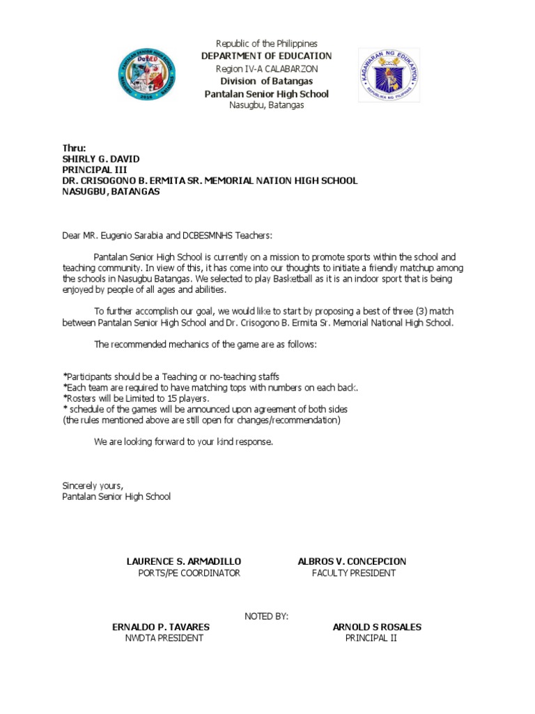 Letter Sports Invitation | PDF