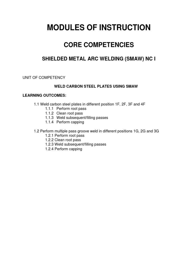 Weld Carbon Steel Plates Using SMAW | PDF | Welding | Construction