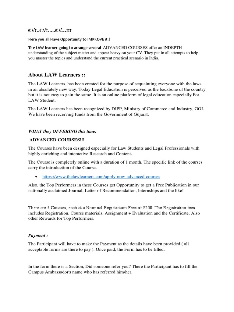 The Law Learners | PDF