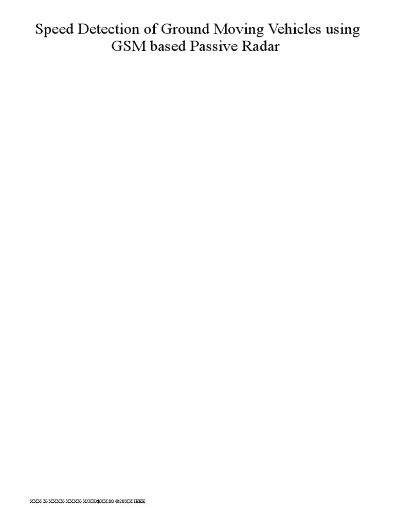 Research Paper For Scribed | PDF | Radar | Radio