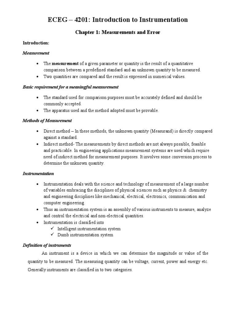 Chapter 1 Pdf Accuracy And Precision Observational Error