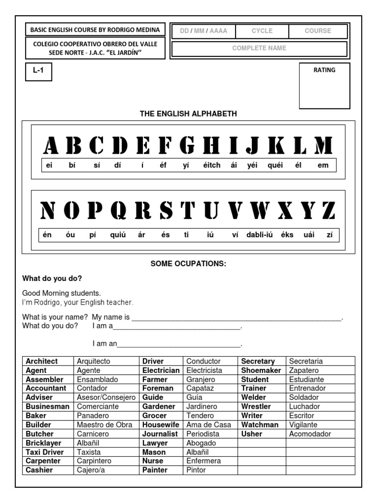 Inglés Basico | PDF