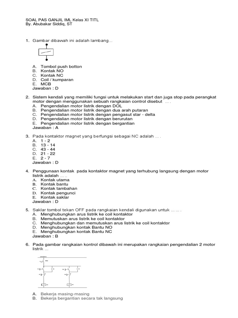Soal Itl Kelas Xi Titl - 2 | PDF