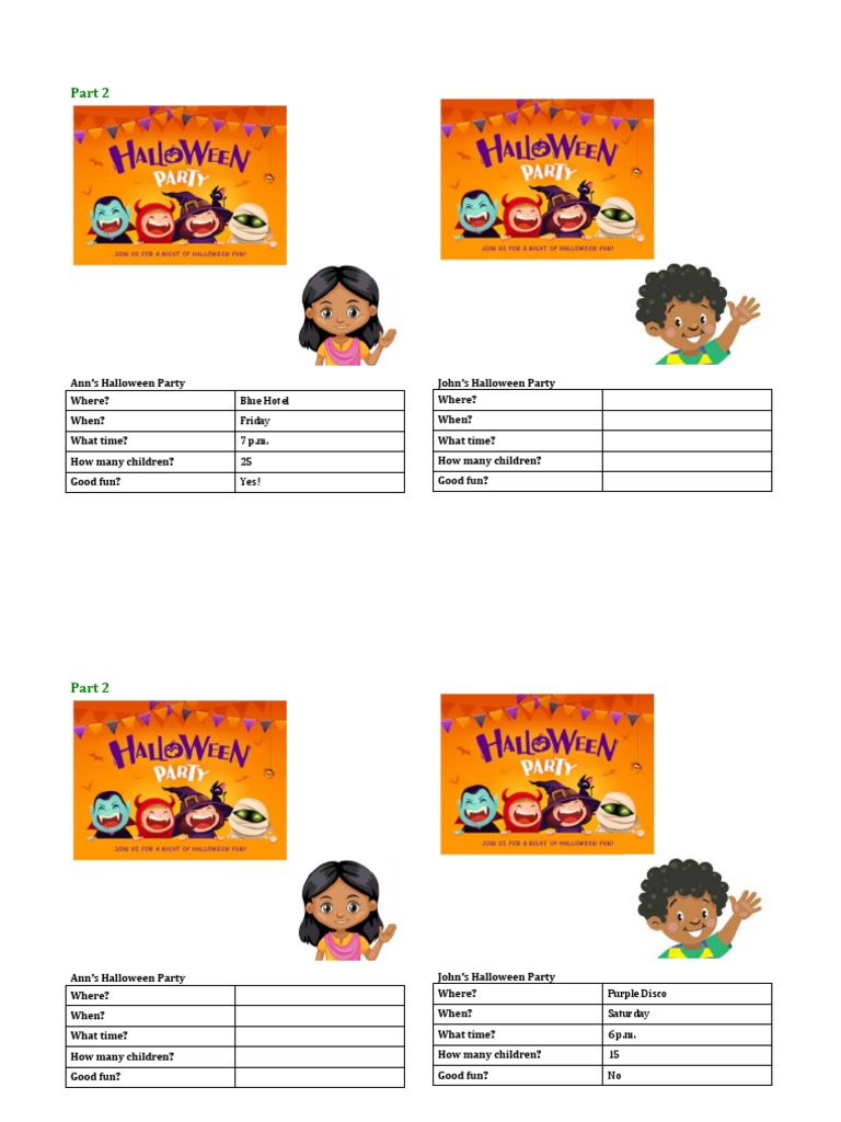 Flyers - Speaking Part 2 - Information Exchange | PDF