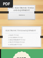Basic Electronics Tools and Equipment | PDF