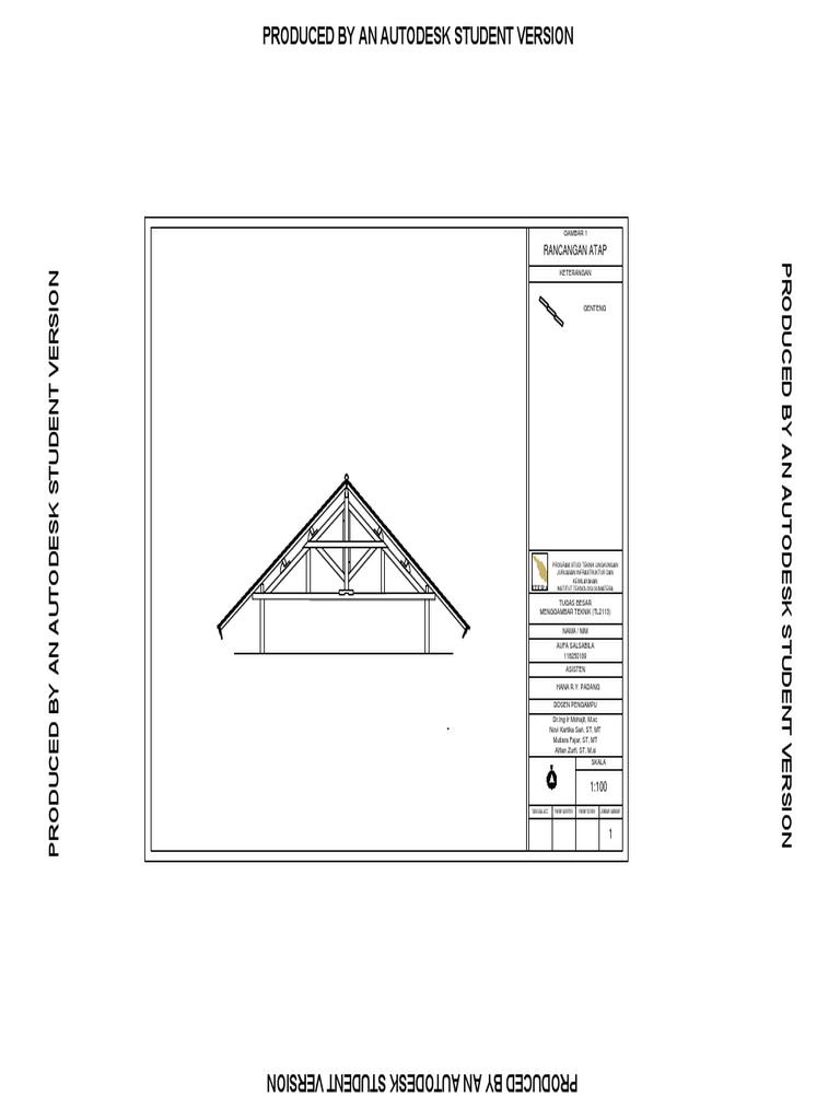 Teknik Lingkungan: Rancangan Atap | PDF