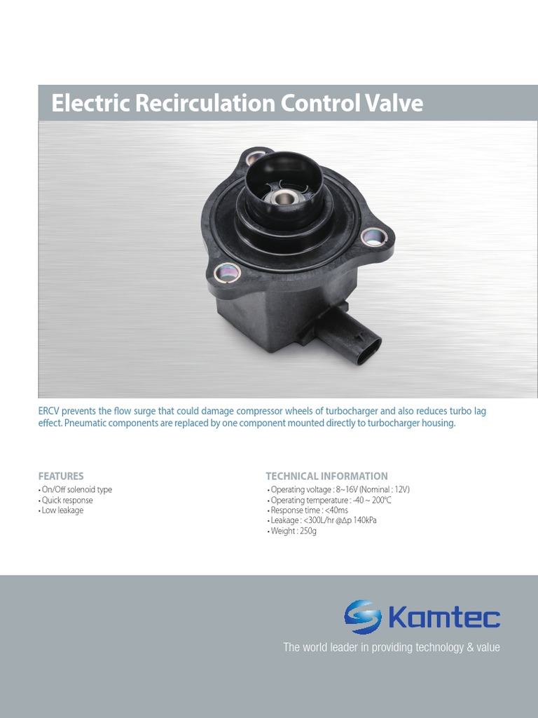 2.electric Recirculation Control Valve | PDF
