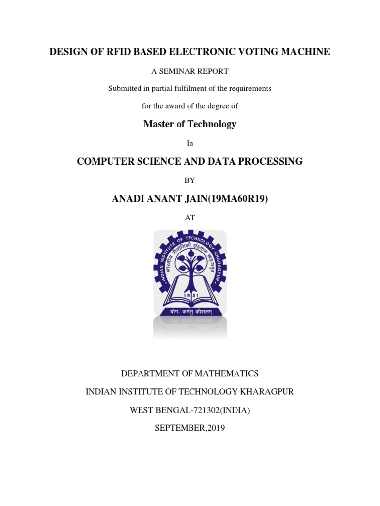 Design of Rfid Based Electronic Voting Machine | Download Free PDF ...