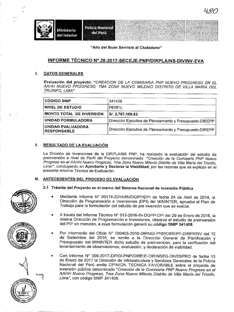Polivia Nacional Del Peru | PDF