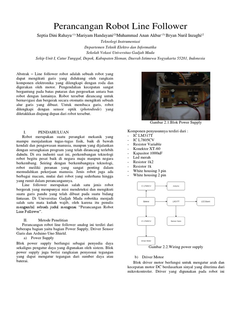 Laporan Robotika Line Follower | PDF