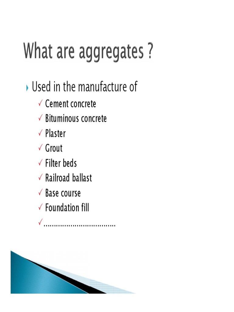 Module - 4A | PDF | Construction Aggregate | Sand