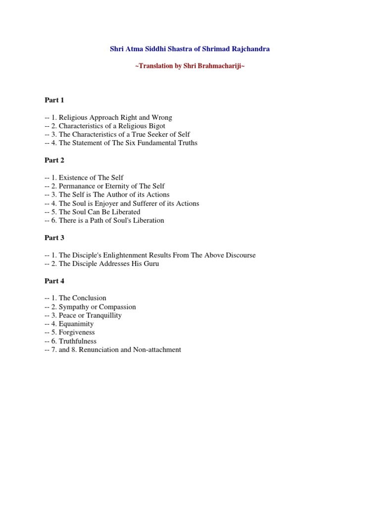 Atma Siddhi Shastra: A Guide to Self-Realization | PDF | Soul ...