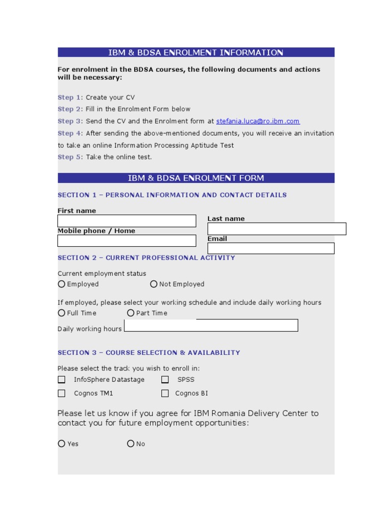 BDSA Course Enrolment Guide | PDF | Sas (Software) | Information Science