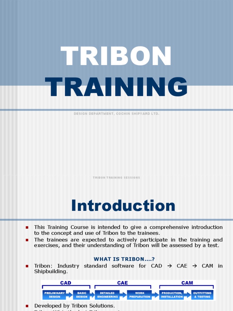 Tribon | PDF | Shipyard | Hull (Watercraft)