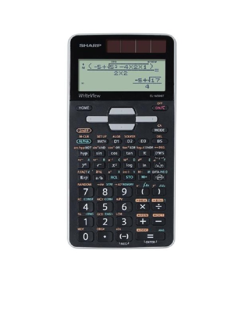 Calculadora Sharp El-506t (640 F) | PDF | Matriz (Matemáticas ...