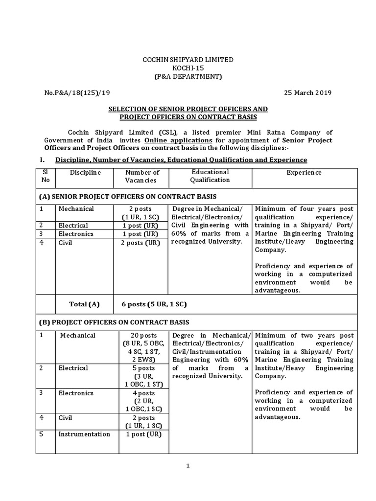 CSL Senior Project Officer Recruitment | PDF | Business