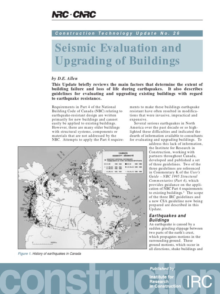 Evaluation and Upgrading of Building | PDF | Earthquakes | Emergency ...