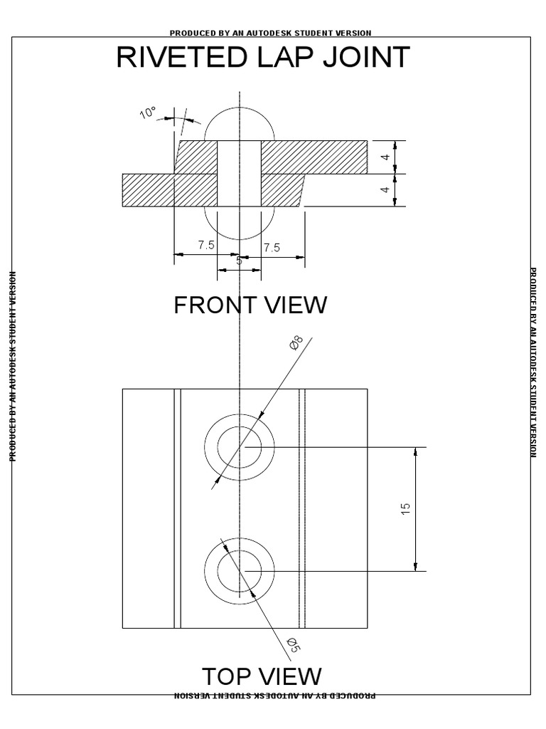 Riveted Lap Joint-Layout1 | PDF