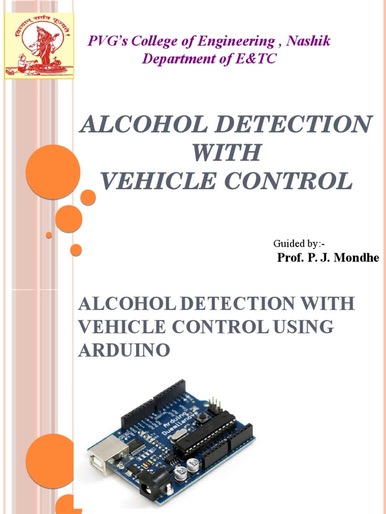 Alcohol Detection Vehicle Control | PDF | Electrical Engineering ...