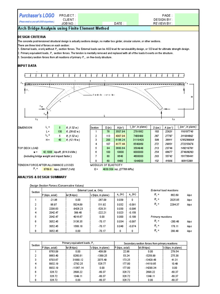 Arch Bridge | PDF | Civil Engineering | Structural Engineering
